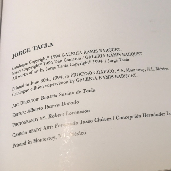 Vintage | Accents | Rare Htf Jorge Tacla Art Book First Edition | Poshmark